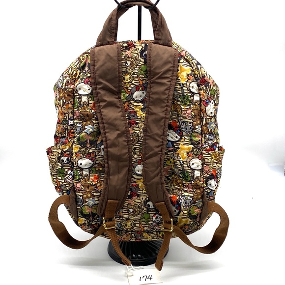 tokidoki | Bags | Tokidoki For Hello Kitty Brown Fabric Double Zip ...